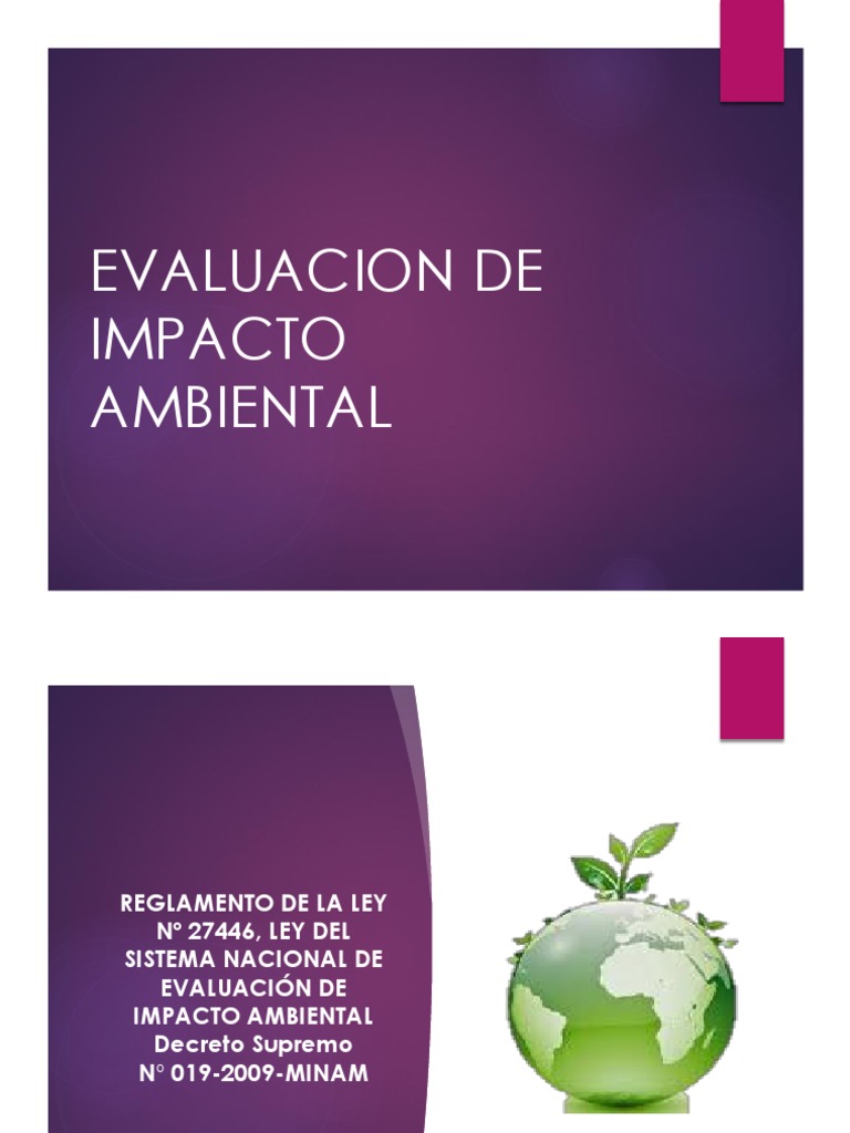 Evaluacion de Impacto Ambiental | Evaluación de impacto ambiental ...