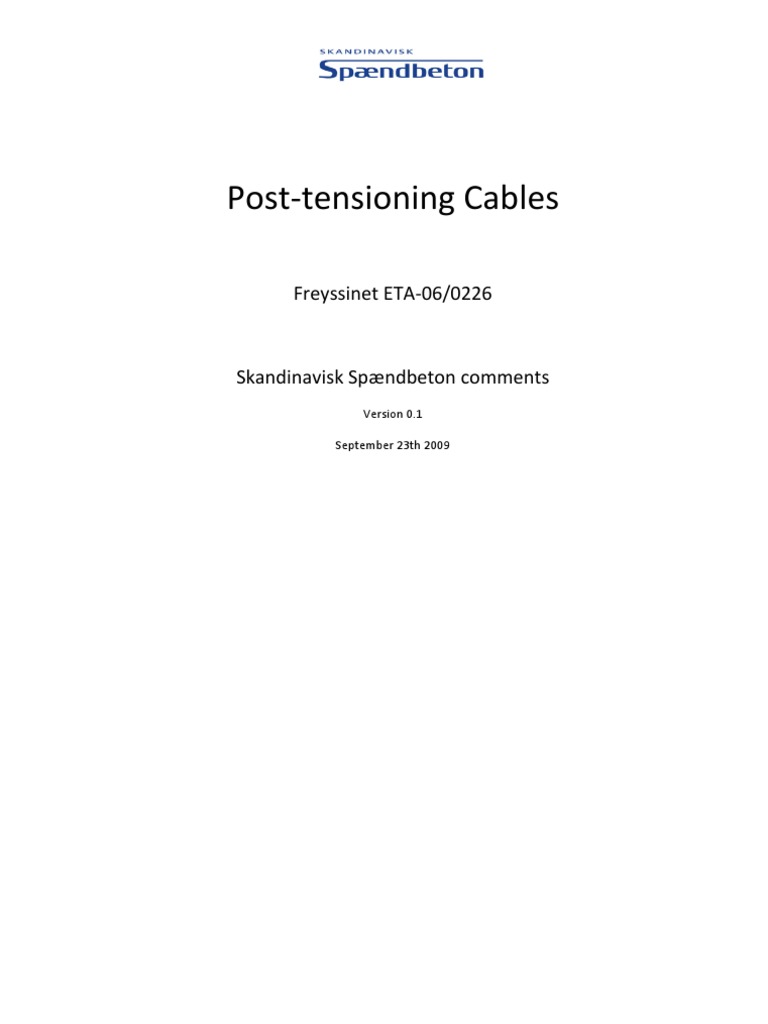 Post Tensioning Cables in Prestressed Structures. | PDF | Prestressed ...
