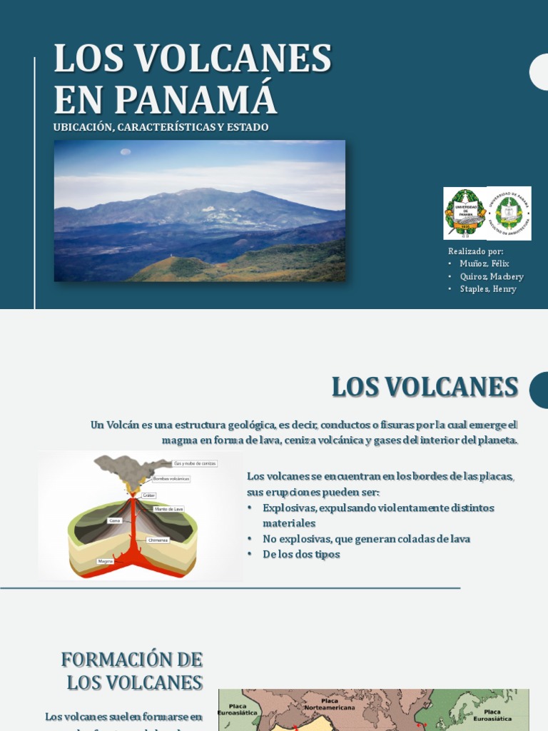 Los Volcanes en Panamá | PDF | Volcán | Tipos de erupciones volcánicas