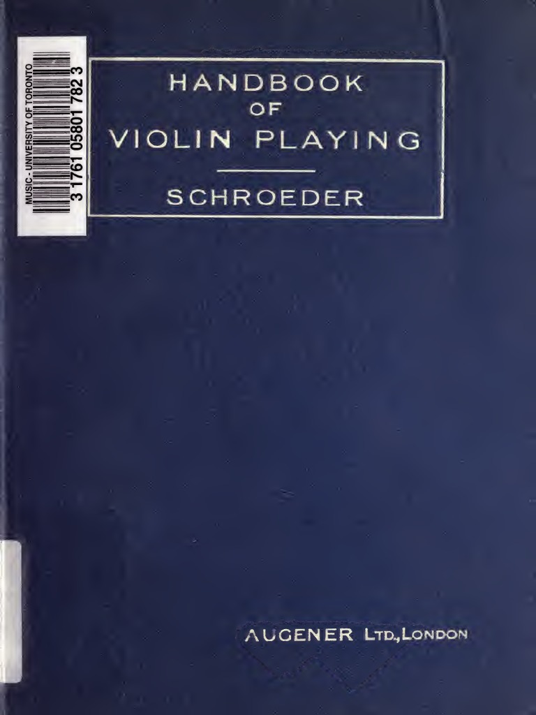 Handbook of Violin Playing PDF | PDF | Violin | String Instruments