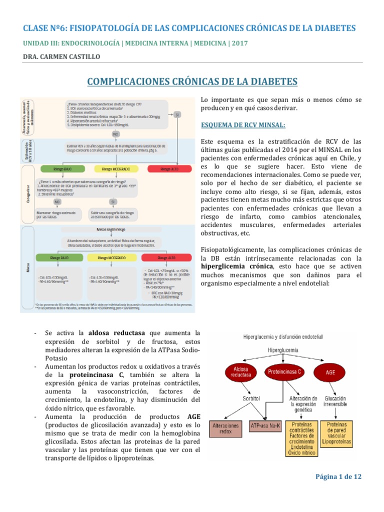 FisiopatologÍa De Las Complicaciones CrÓnicas De La Diabetes Diabetes