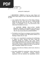 Complaint Affidavit Cyberlibel 1 | PDF | Defamation | Crime & Violence