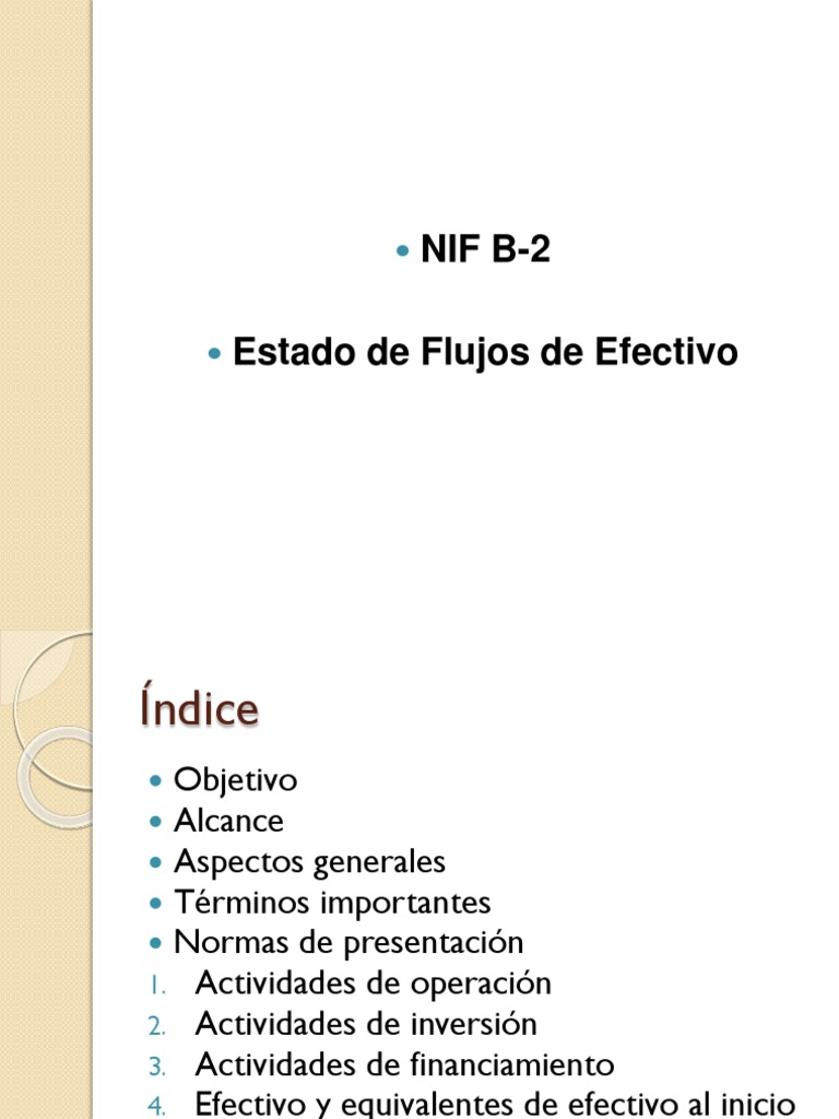 Nif b2 Flujo Efectivo | PDF | Compartir (Finanzas) | Contabilidad