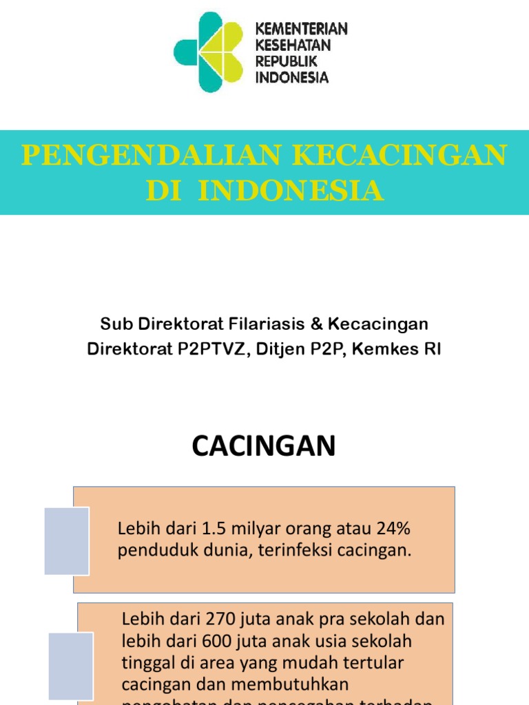 Pengendalian Kecacingan di Indonesia | PDF | Kesehatan Holistik