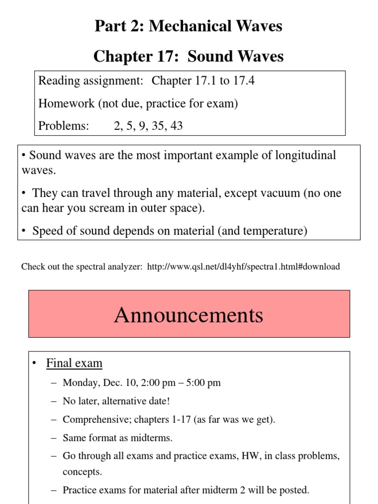 Chapter 17 | Sound | Waves | Free 30-day Trial | Scribd