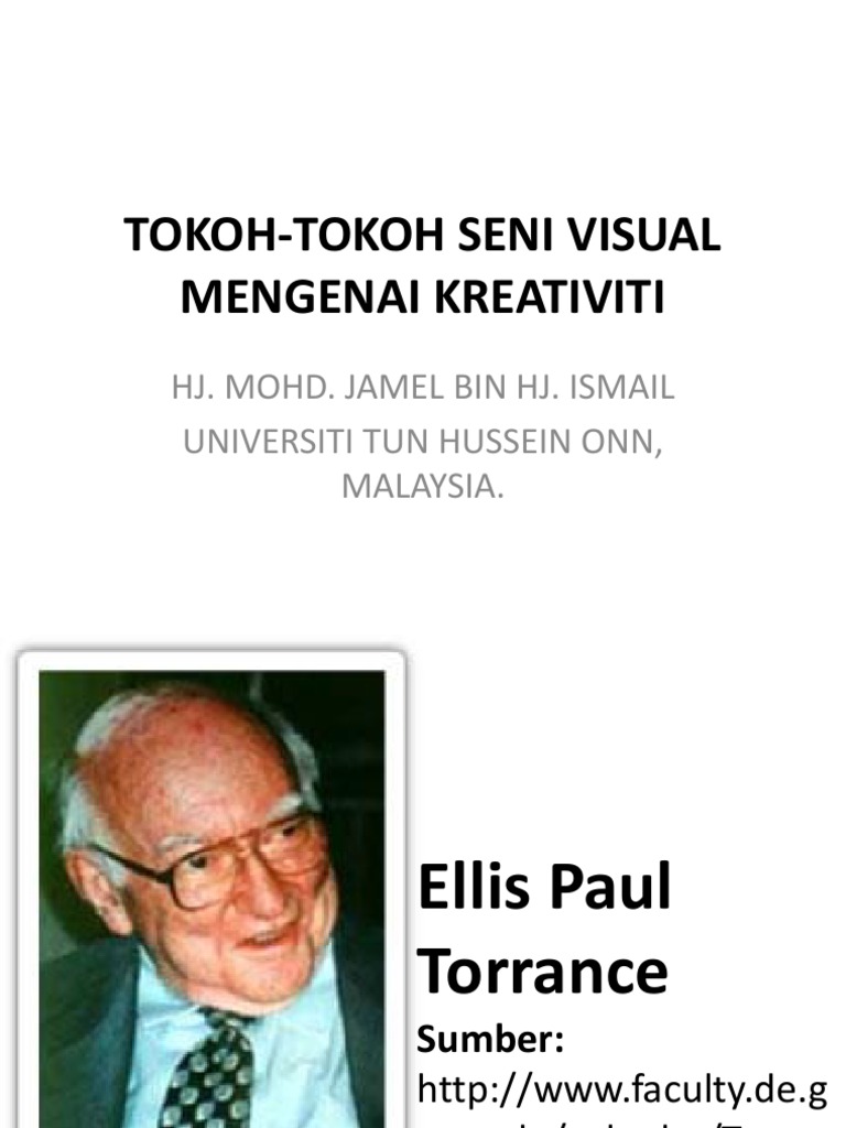 Tokoh-Tokoh Seni Visual Mengenai Kreativiti-Uthm | PDF
