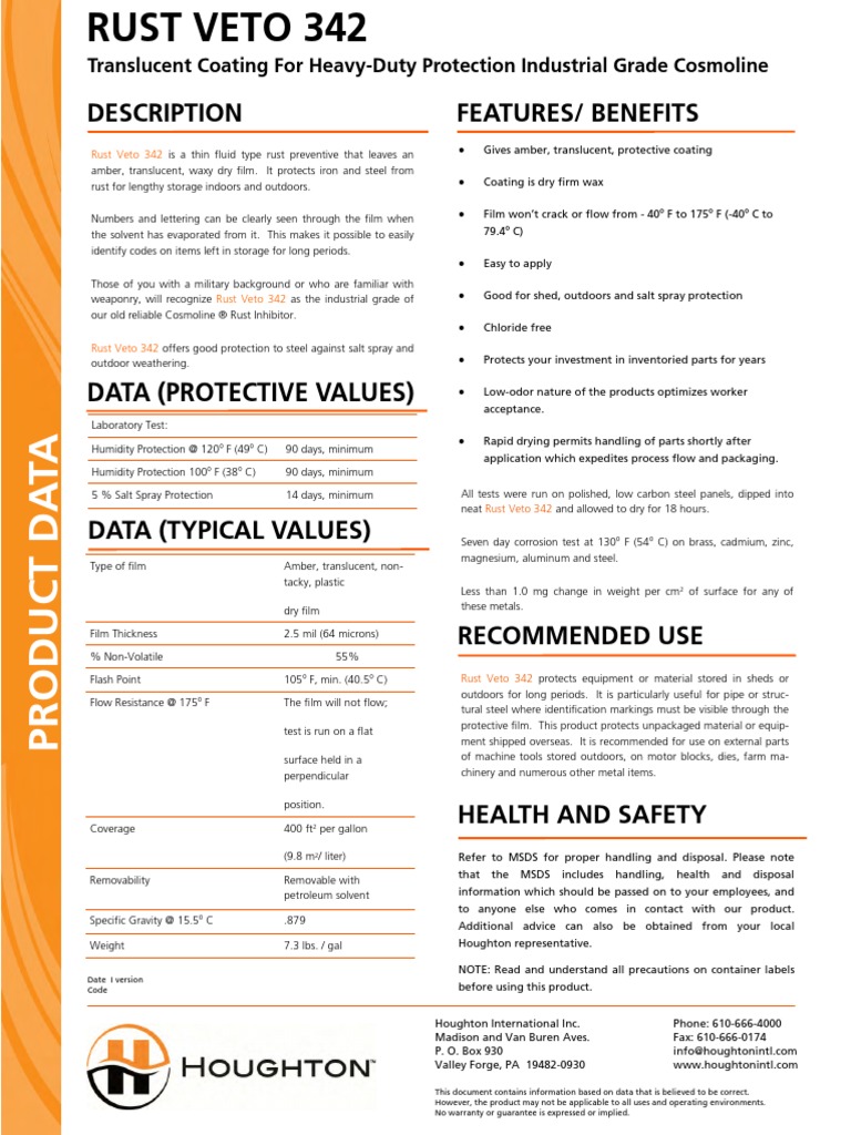 Rust Veto 342 | Rust | Building Engineering