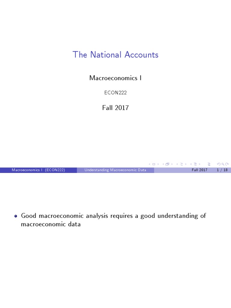 Key Insights on National Accounts | PDF | National Accounts | Gross ...