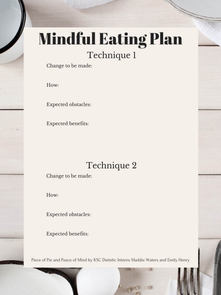 Mindful Eating Plan | PDF