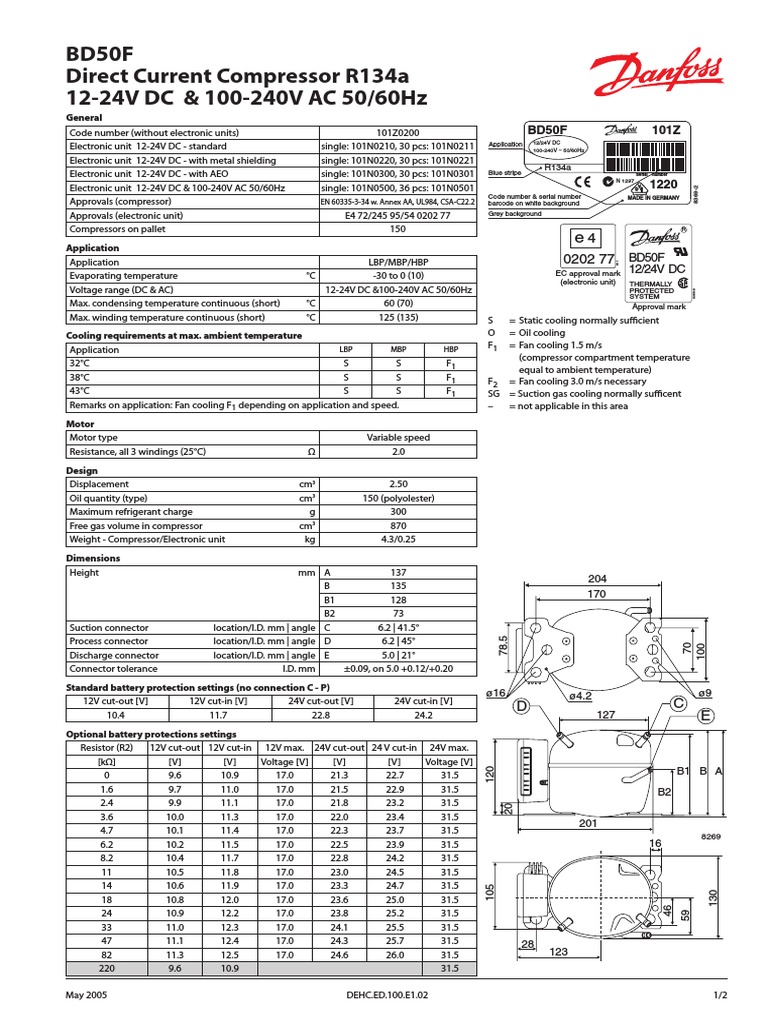 Bd50f Compressor | PDF | Electrical Engineering | Electromagnetism