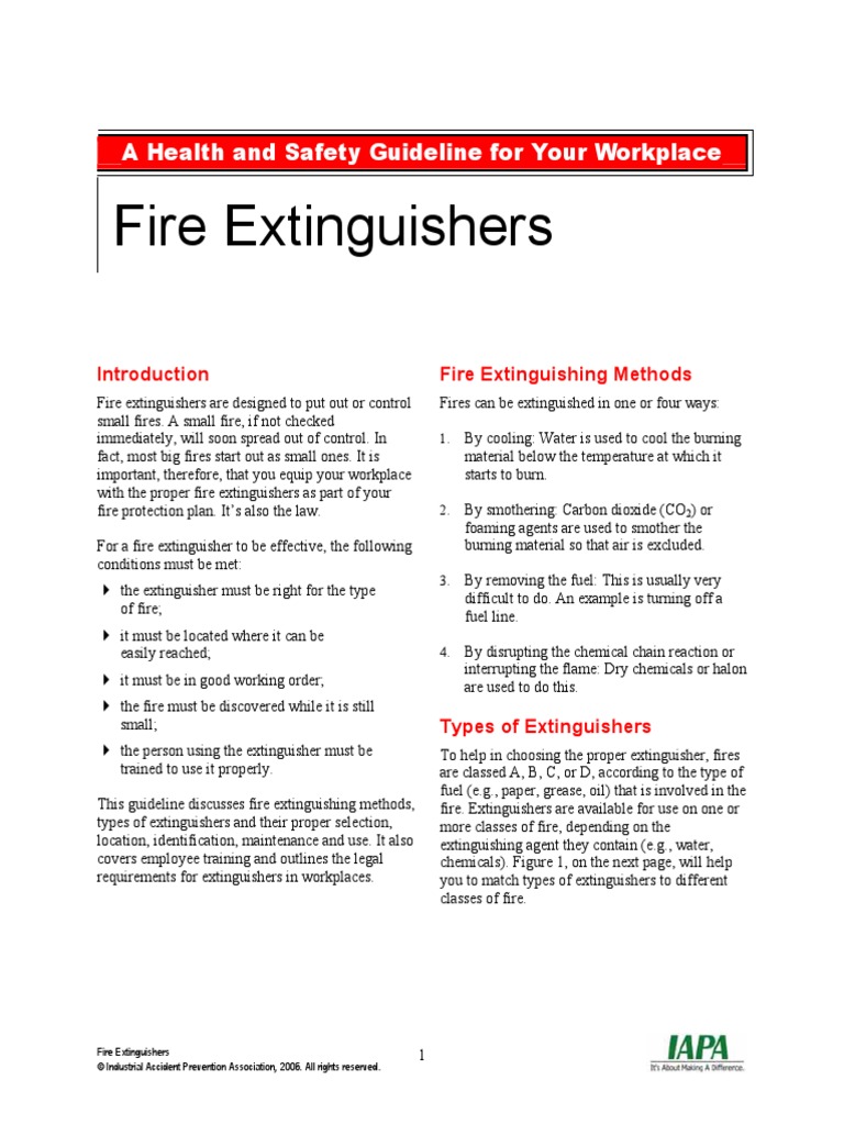 Fire Extinguisher Write-Up PDF | PDF
