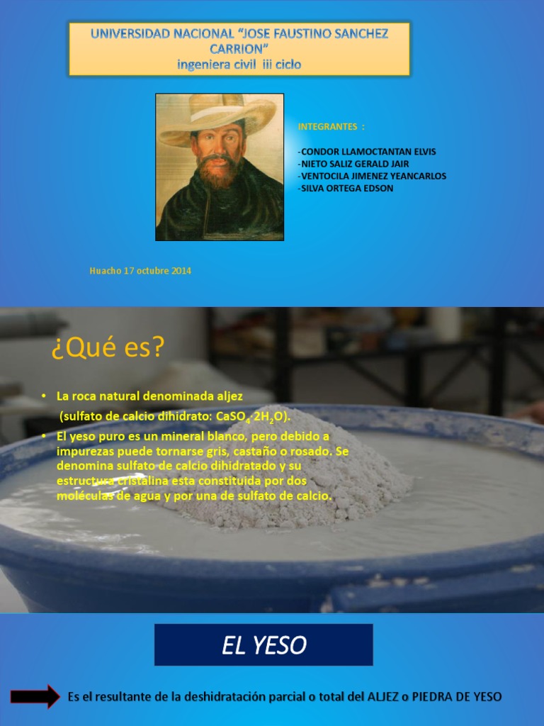 El Yeso para La Construcción | PDF | Yeso | Ingeniería de Edificación