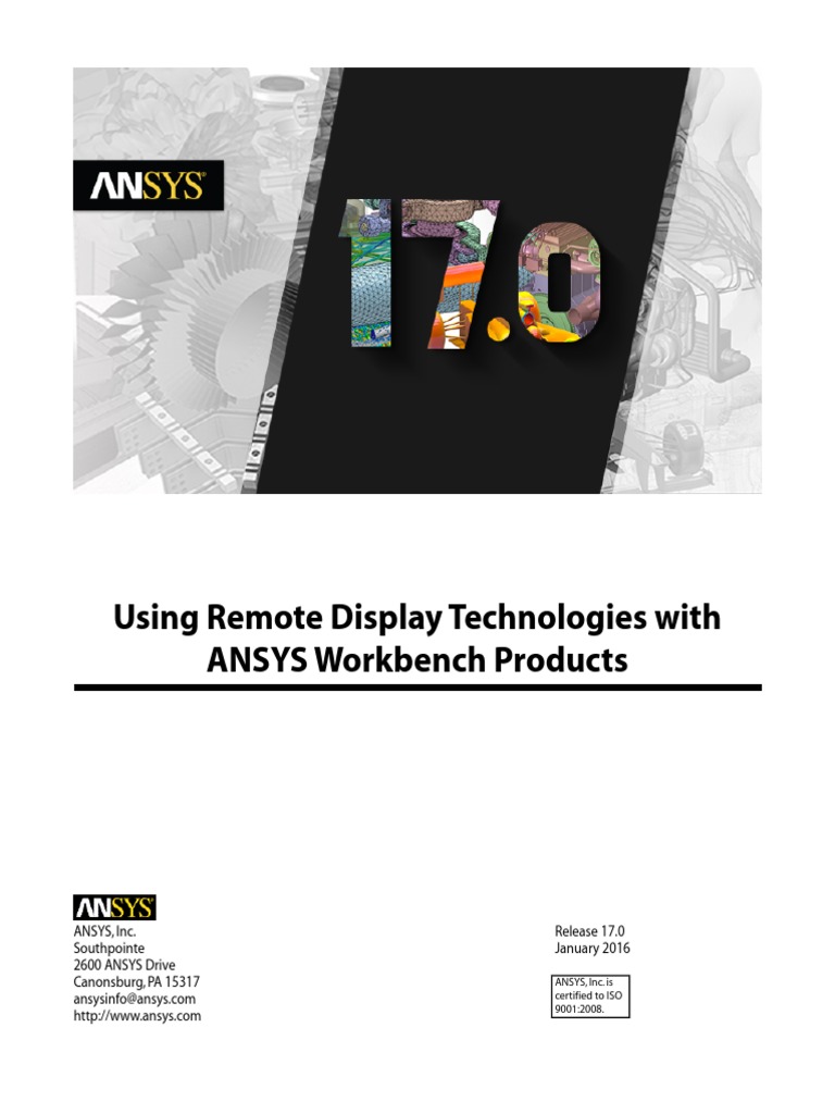 Using Remote Display Technologies With ANSYS Workbench Products PDF ...