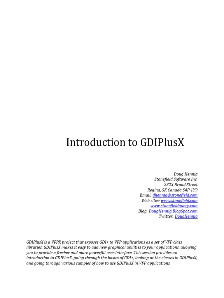 Introto GDIPlus X | PDF | Class (Computer Programming) | Application Programming Interface