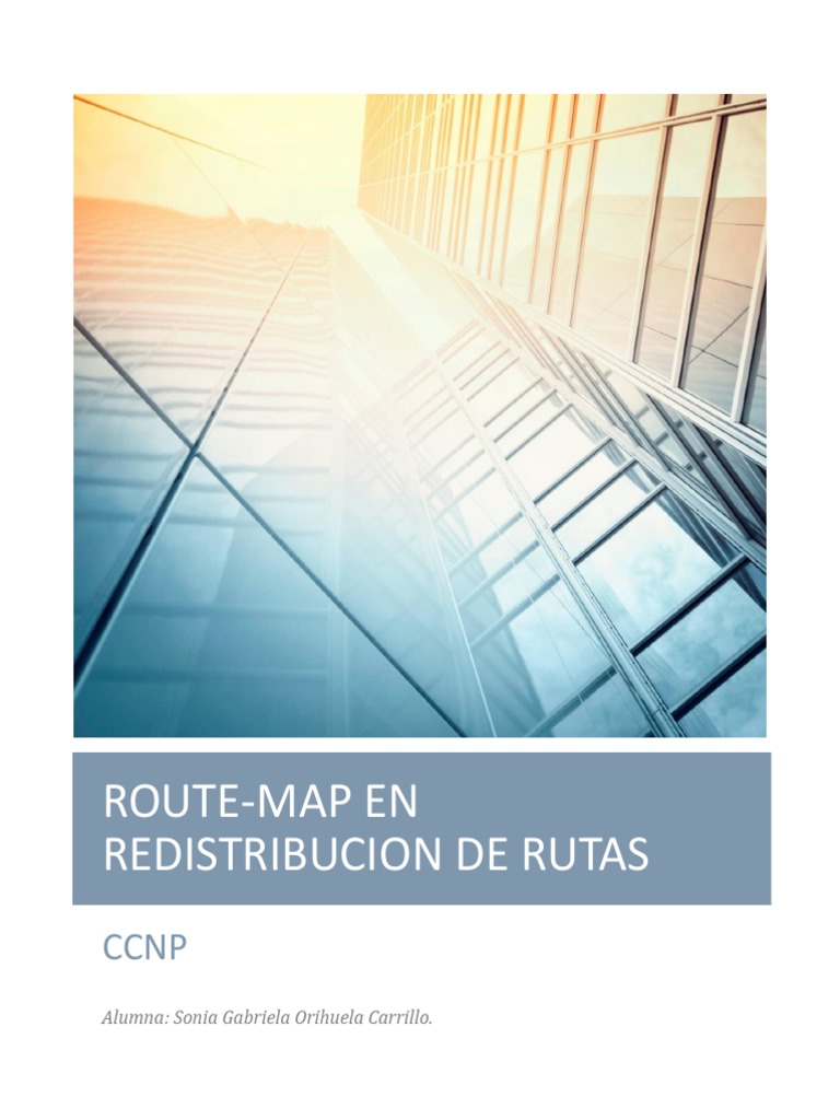 Aplicaciones de Route-Map en La Redistibución de Rutas | PDF ...