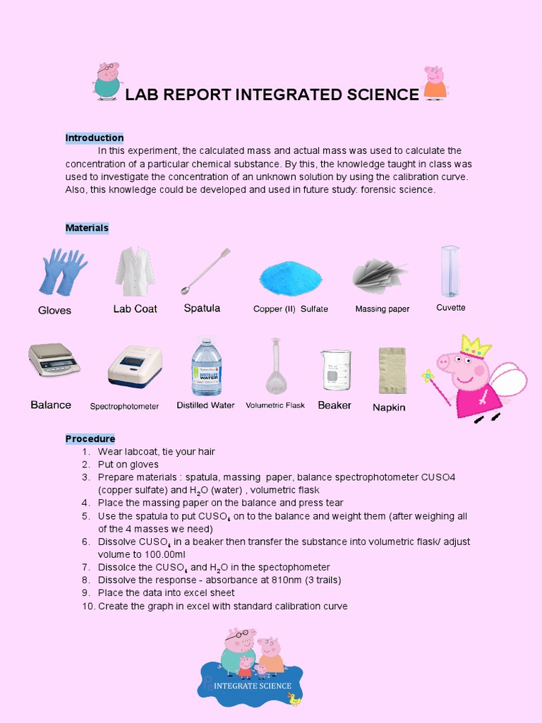 Lap Report Intsci | PDF | Absorbance | Concentration