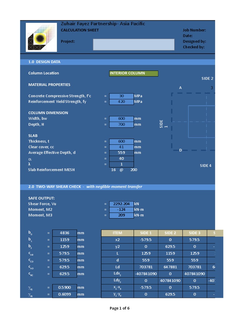 ACI Punching Shear Reinforcement Design | PDF | Composite Material ...