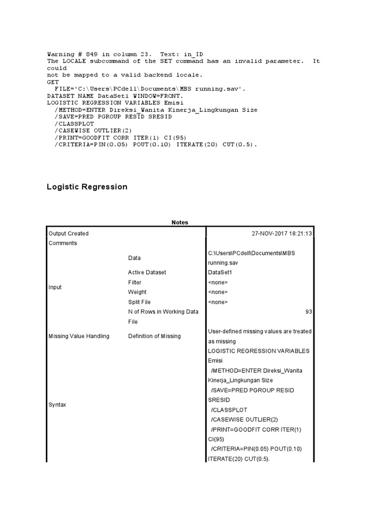 Logistic Regression: Notes | PDF | Mathematical And Quantitative ...