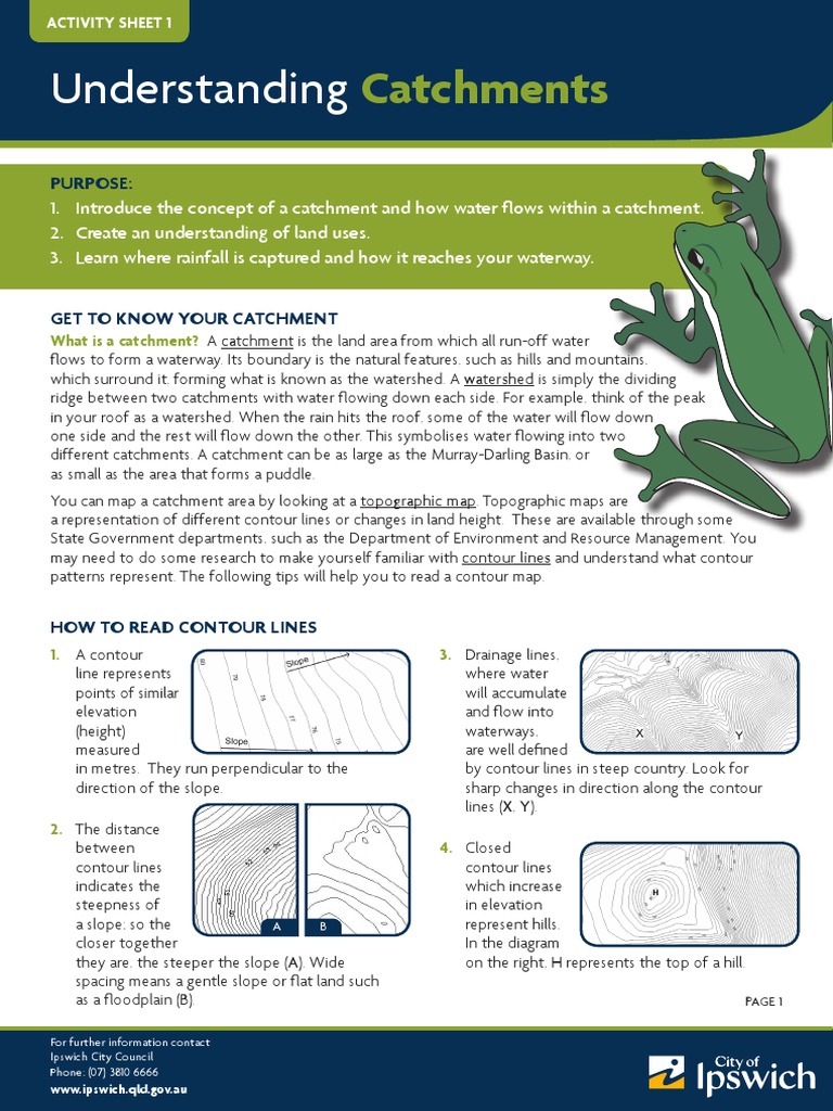 Activity Sheet 1 Understanding Catchments PDF | PDF | Drainage Basin ...