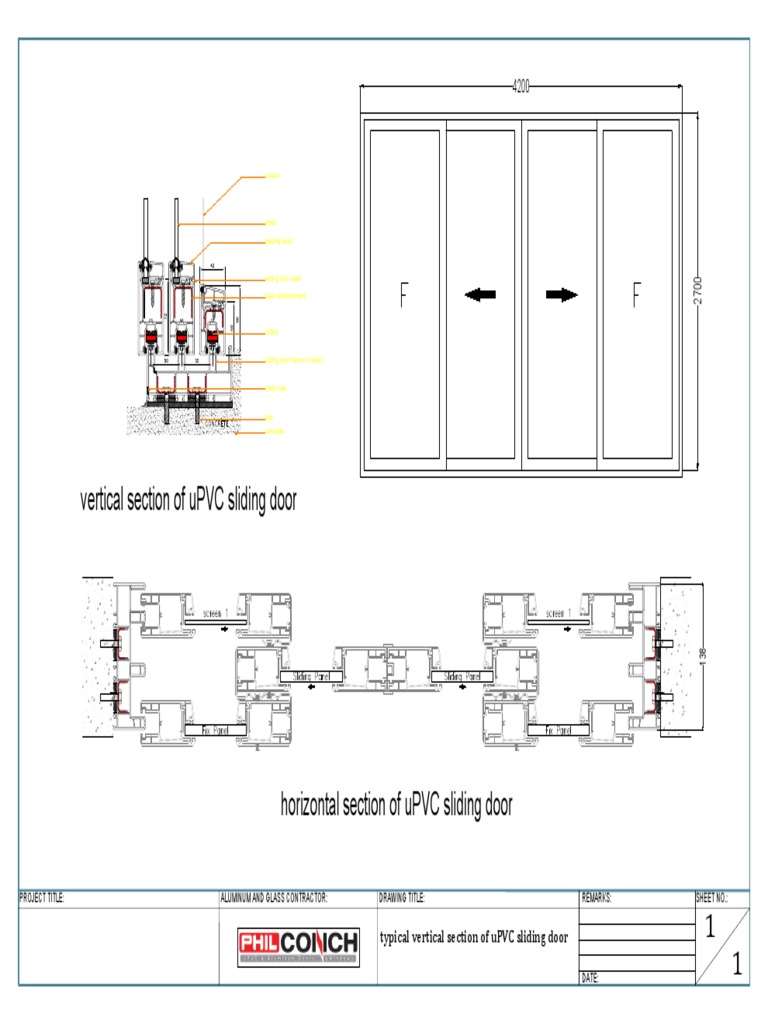 Upvc Typical Details | PDF