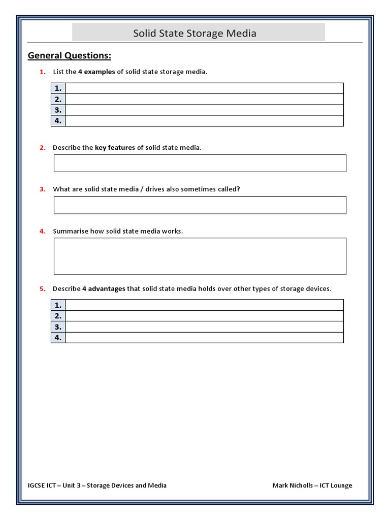 6.solid State Storage Media | PDF | Solid State Drive | Usb Flash Drive