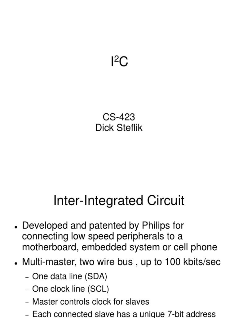I2C | PDF