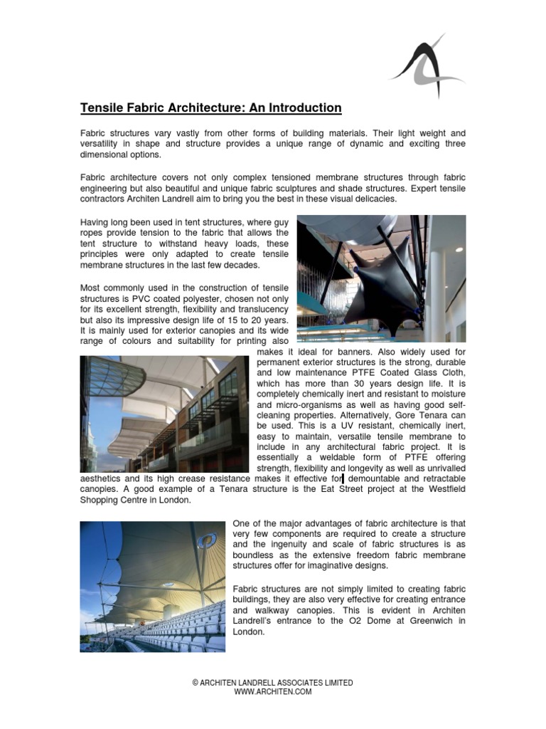 Fabric in Architecture | PDF | Building | Engineering