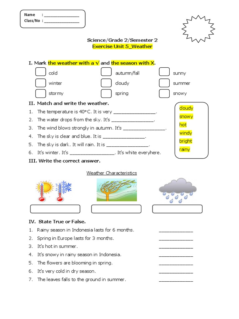 7 Science Grade 2 Sem 2 Weather | PDF