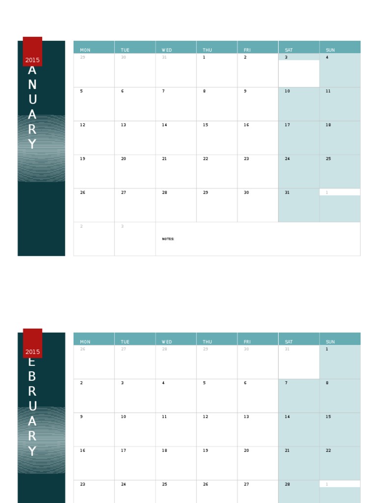 Model Calendar | PDF