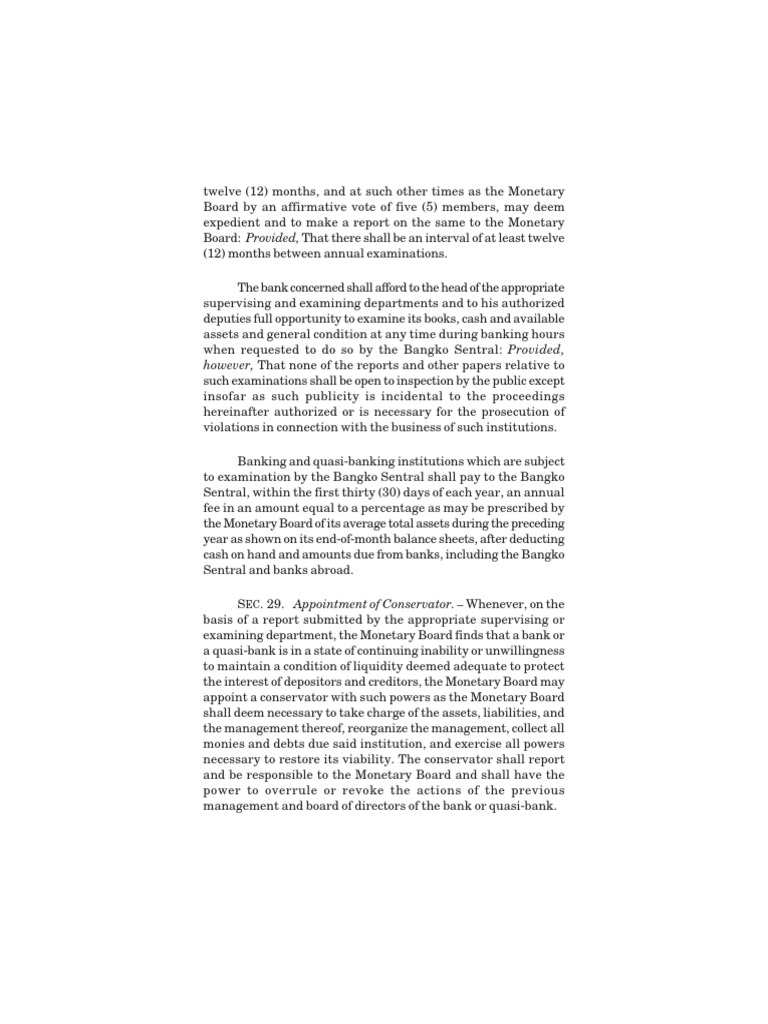 New Central Bank Act | PDF | Receivership | Liquidation