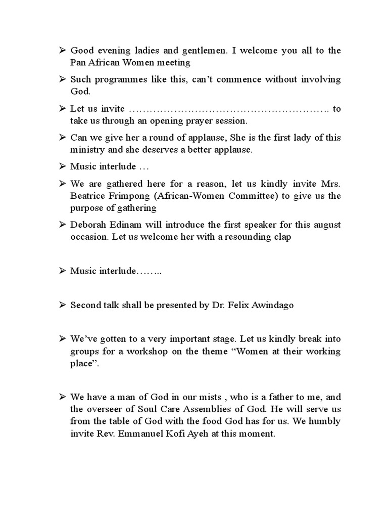 Good Evening Ladies and Gentlemen | PDF