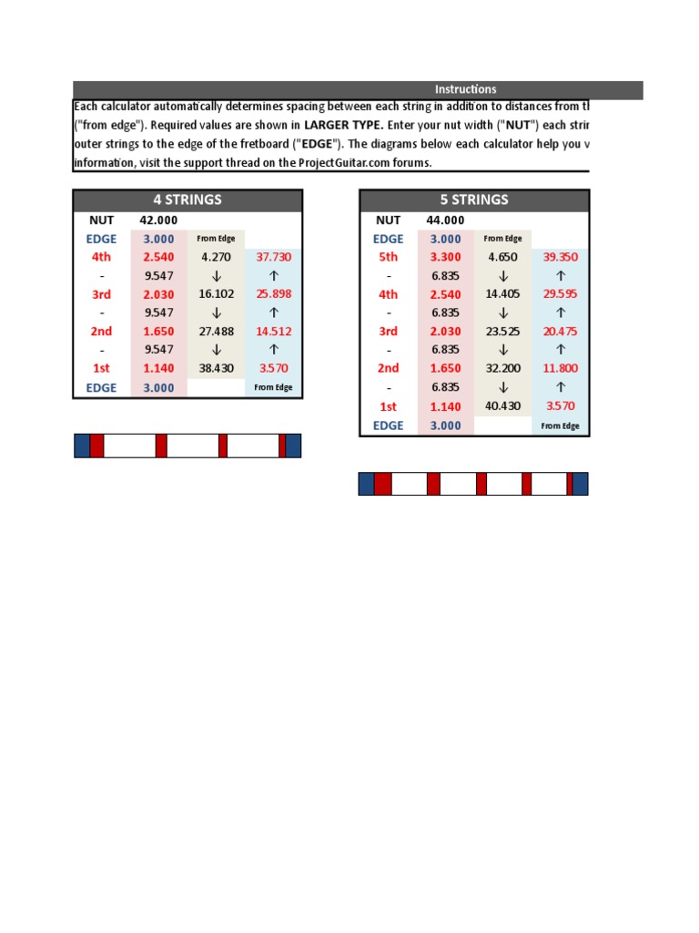 String Spacing Calc | PDF | Teaching Mathematics