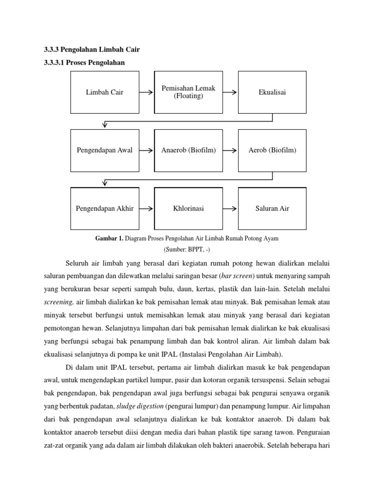 Pengolahan Limbah Cair | PDF | Sains & Matematika