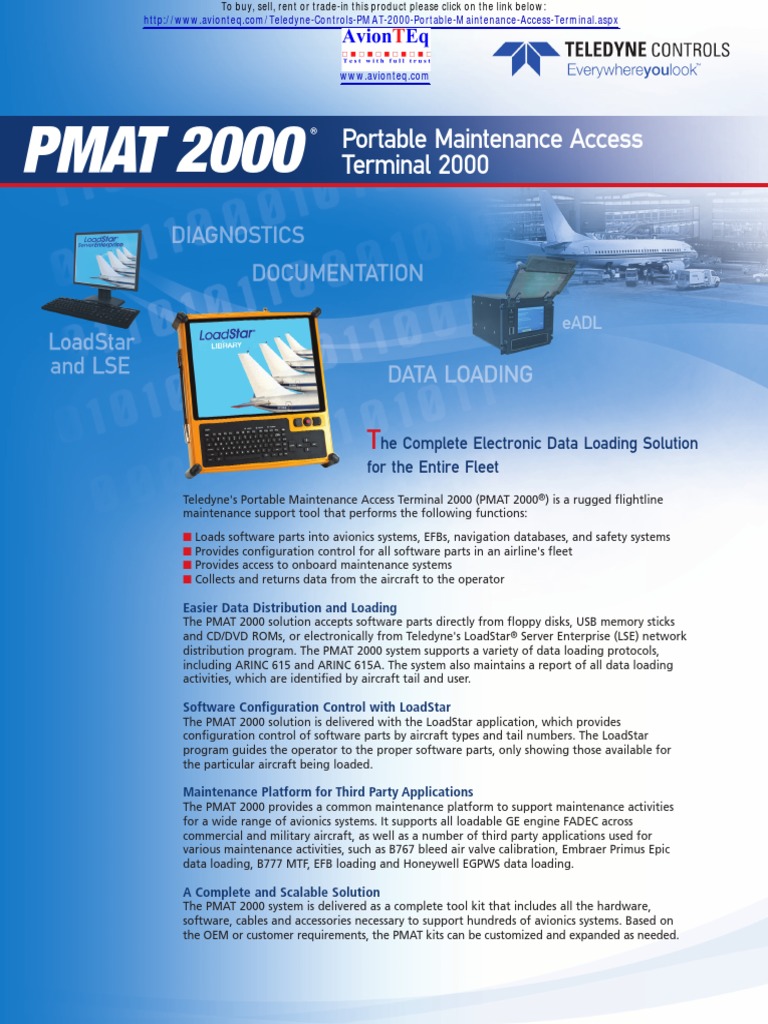 PMAT 2000 Specification Sheet | PDF | Computer Data Storage | Software