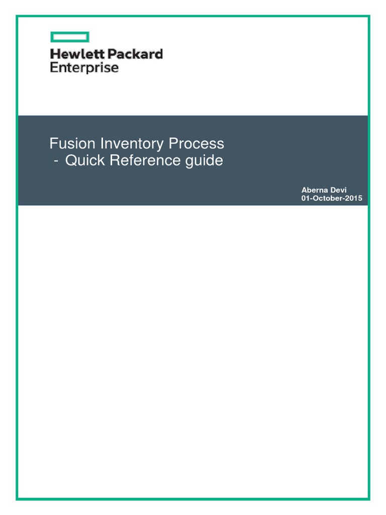 Fusion Inventory Process Guide | PDF | Inventory | Warehouse