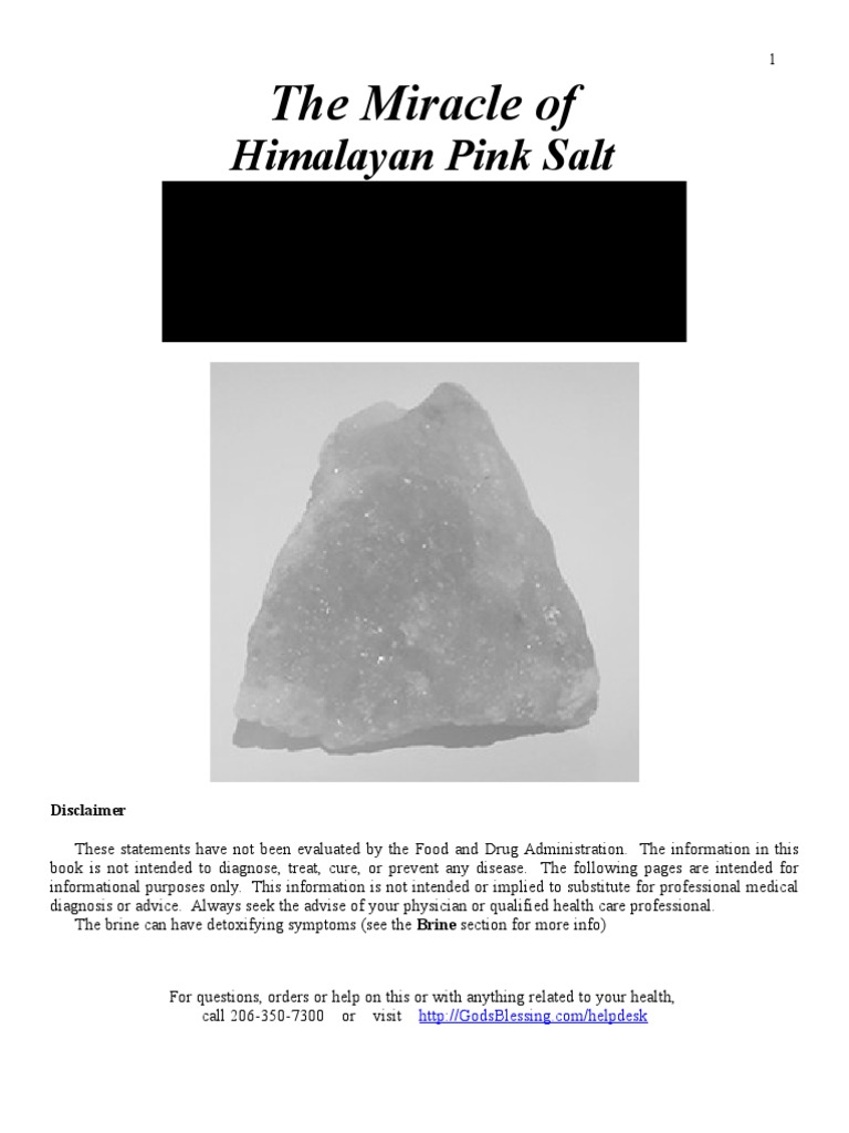 Salt Miracle | PDF | Calcium | Sodium Chloride