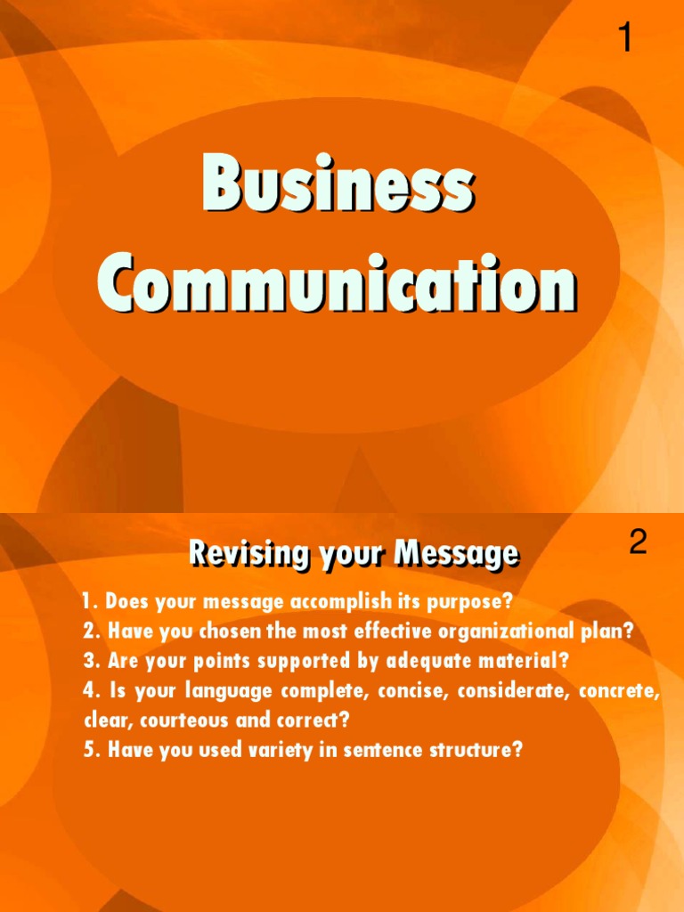 Business Communication - ENG301 Power Point Slides Lecture 16 | PDF