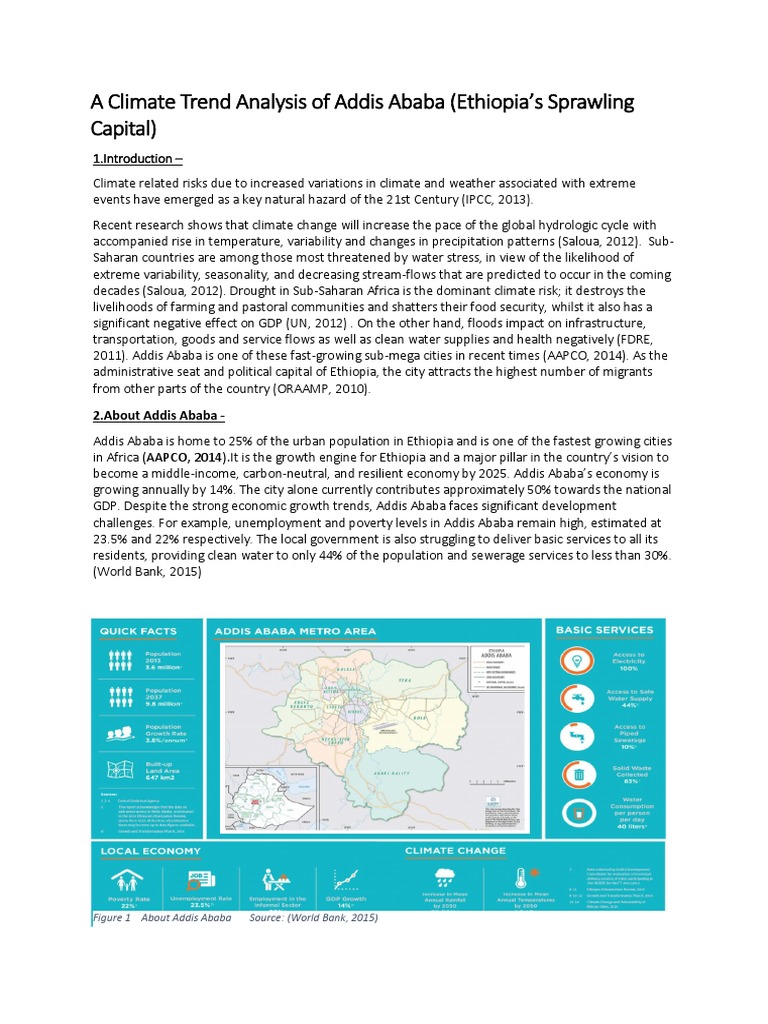 A Climate Trend Analysis of Addis Ababa | PDF | General Circulation ...