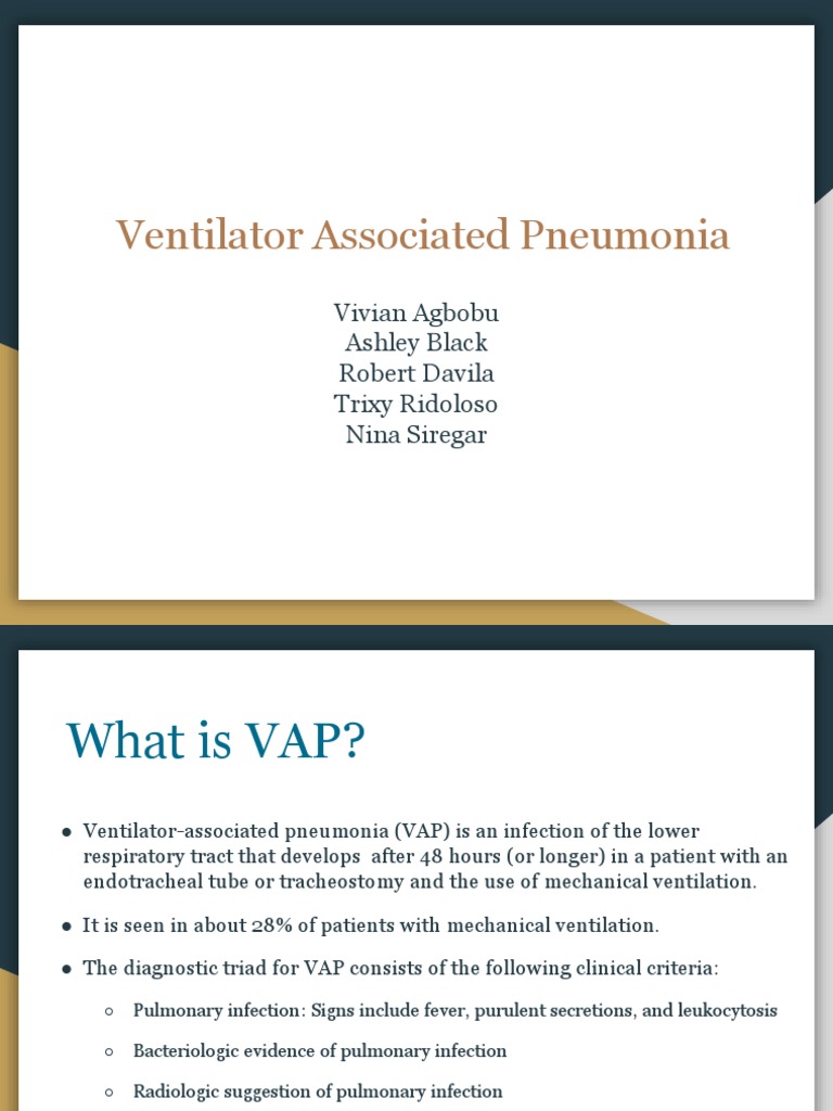 Qi Presentation Vap | PDF | Pneumonia | Nursing