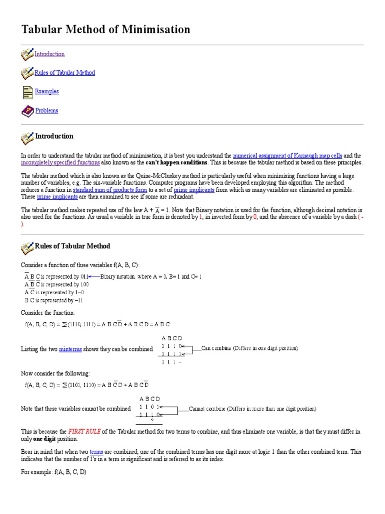 Rules of Tabular Method Examples Problems | PDF | Function (Mathematics ...