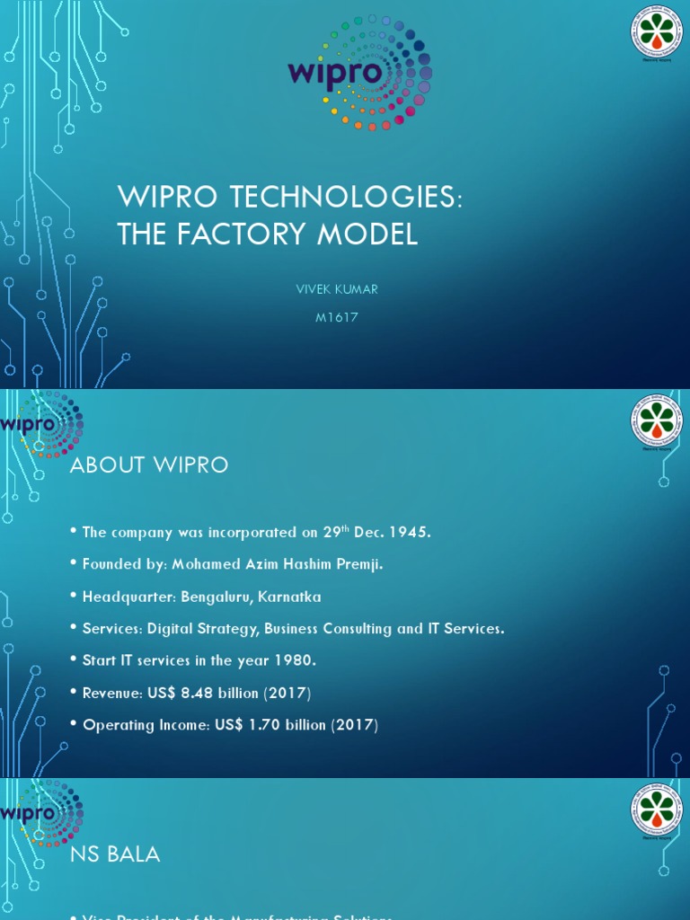 Wipro technologies.pptx | Lean Manufacturing | Software Development