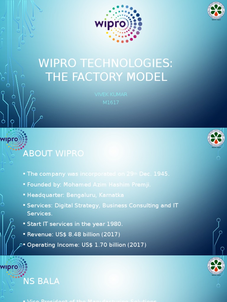 Wipro Technologies | PDF | Lean Manufacturing | Software Development