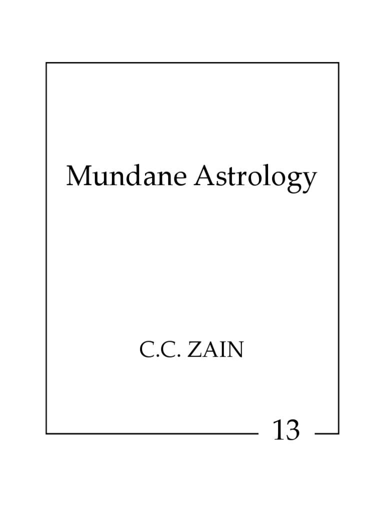 Doctrine of Mundane Astrology | PDF | Planets In Astrology | Horoscope