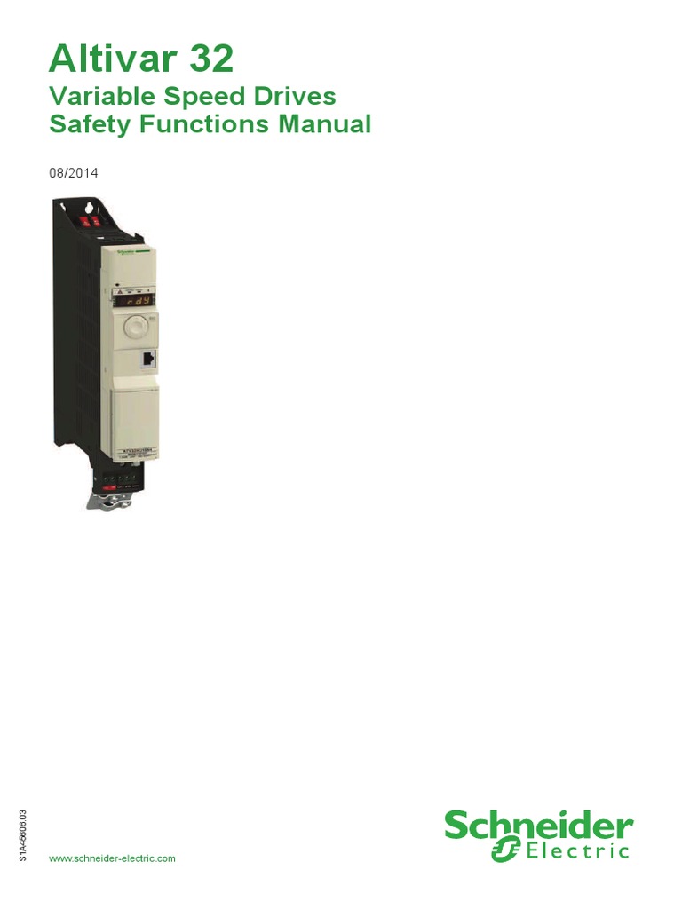 Altivar 32: Variable Speed Drives Safety Functions Manual | PDF ...