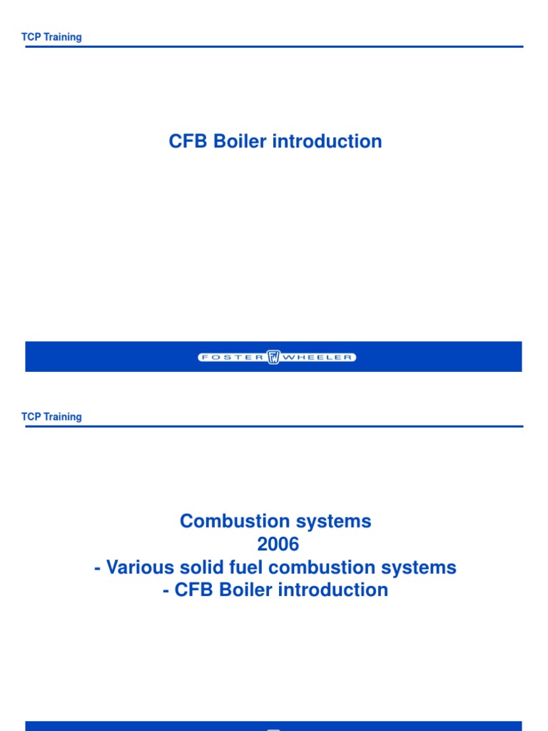 CFB Boilers Introduction | PDF | Boiler | Furnace