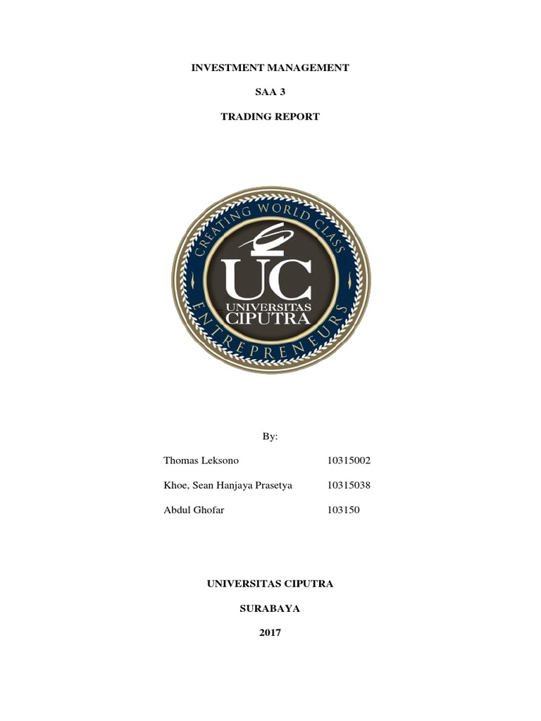 Investment Management Saa 3 | PDF | Technical Analysis | Stocks