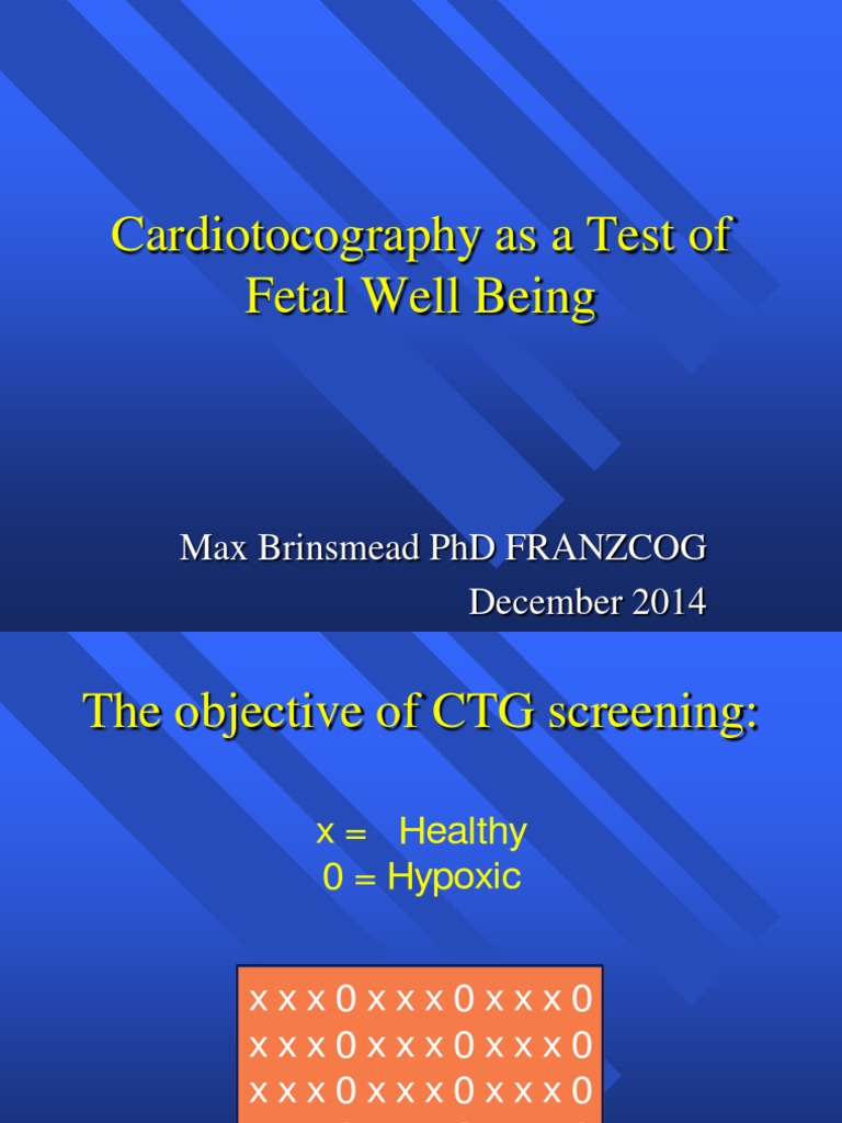 CTG Advanced | PDF | Screening (Medicine) | Clinical Medicine