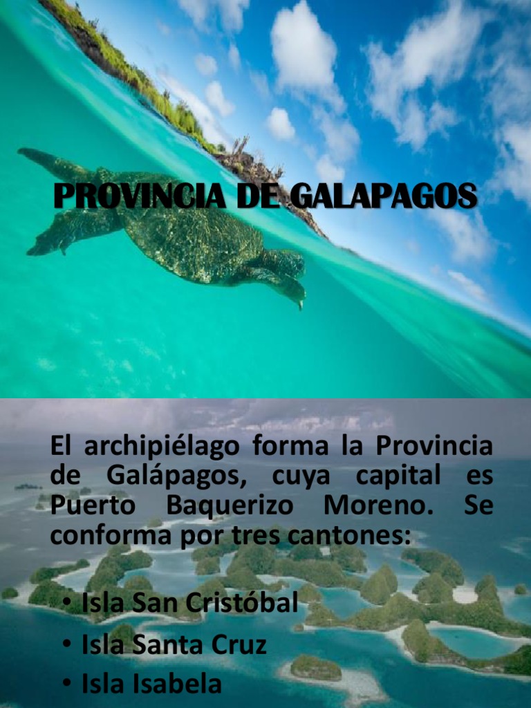 Provincia de Galapagos | PDF | Islas Galápagos | Ciencias de la Tierra