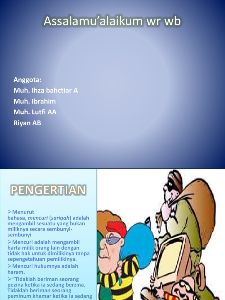 Pengertian Mencuri | PDF | Hukum