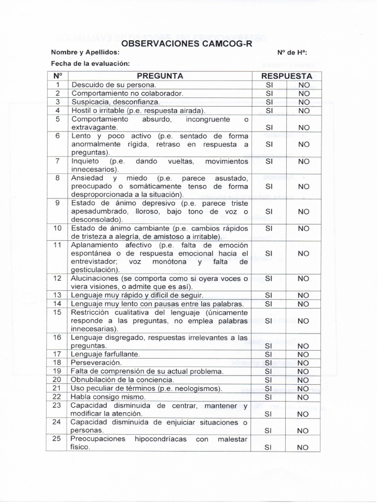 Observaciones Camcog R (13441) | PDF